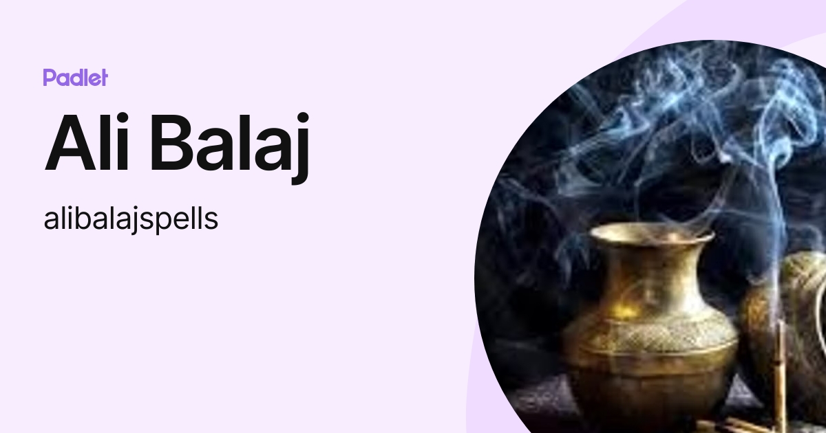 Ali Balaj (alibalajspells) profile | Padlet