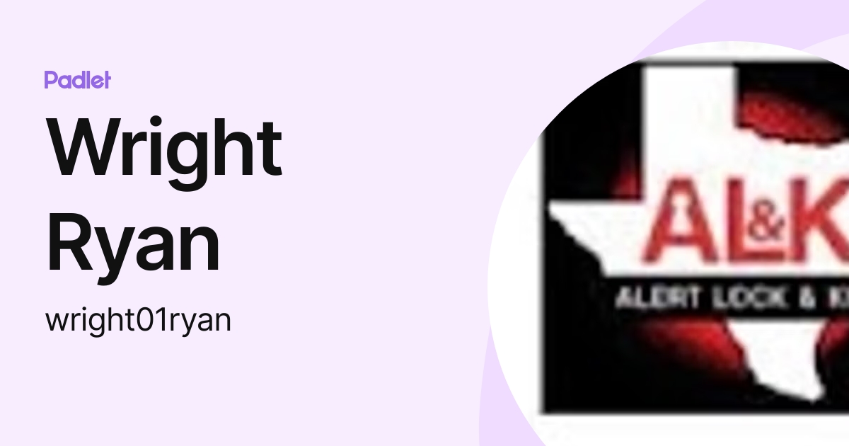 Wright Ryan (wright01ryan) profile | Padlet