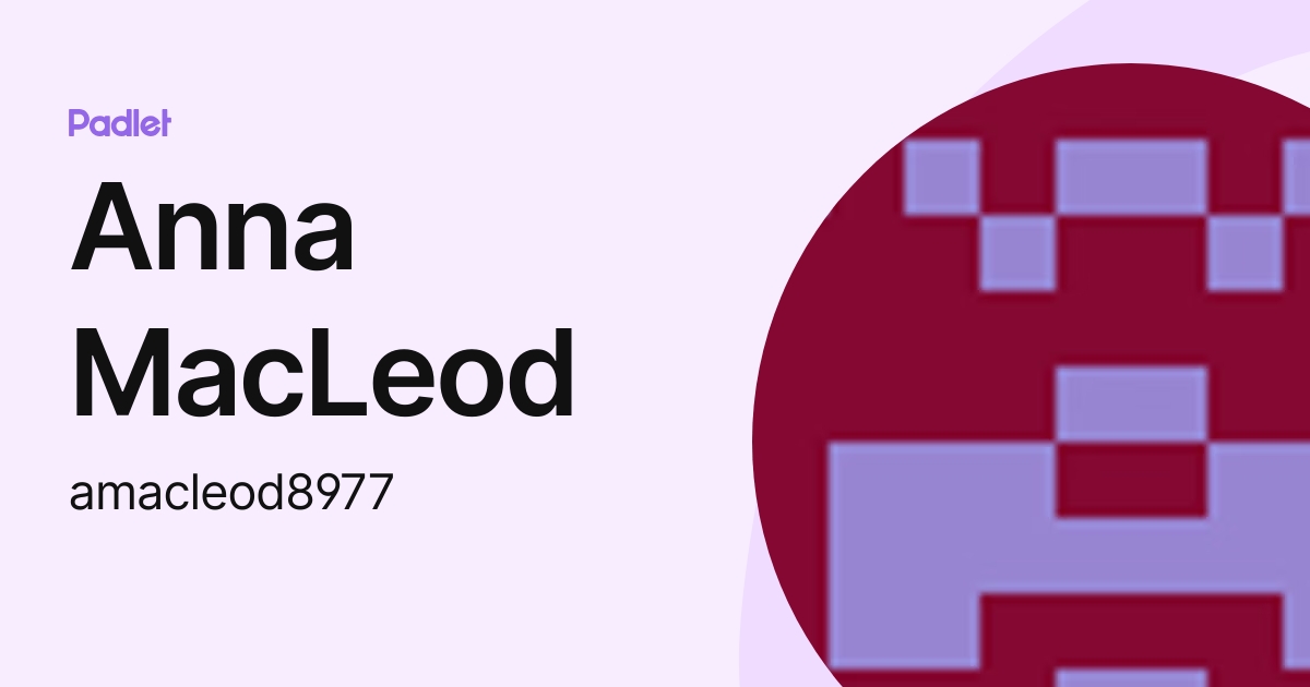 Anna MacLeod (amacleod8977) profile | Padlet