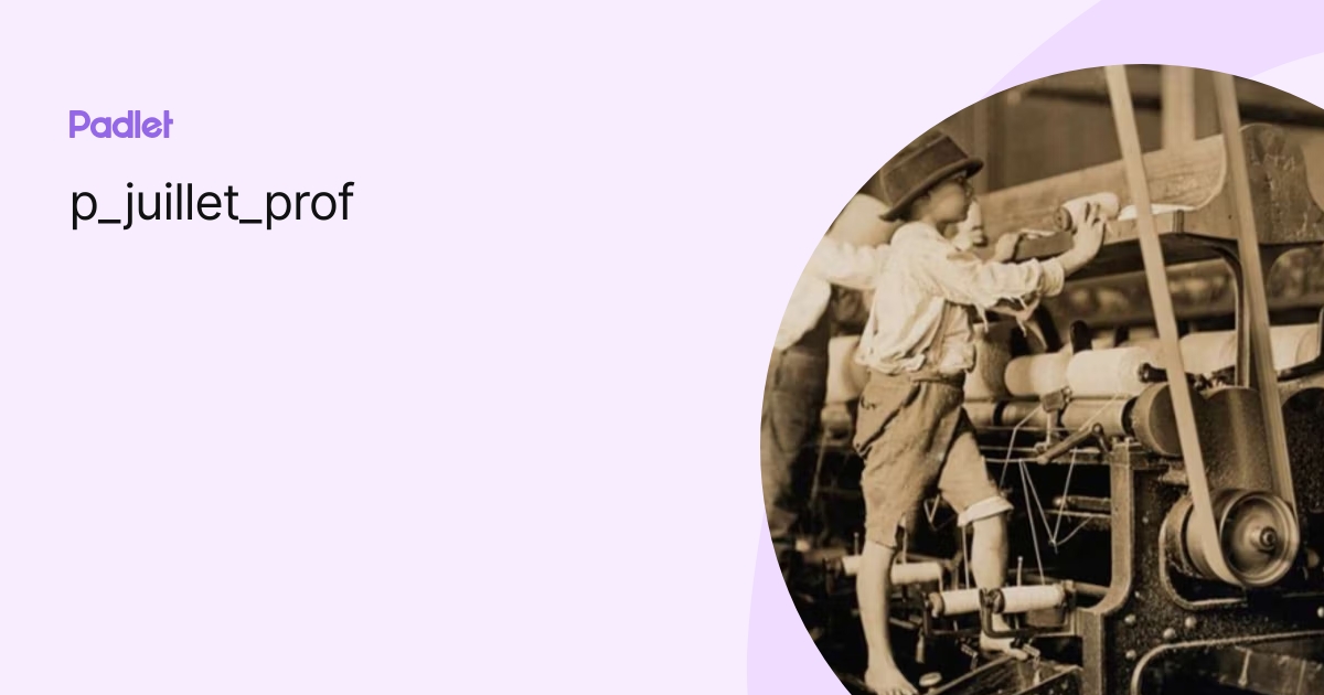 p_juillet_prof profile | Padlet