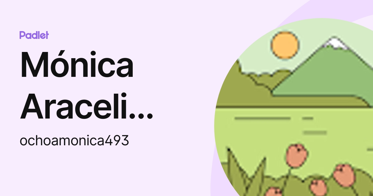 Mónica Araceli Ochoa Balcázar (ochoamonica493) profile | Padlet