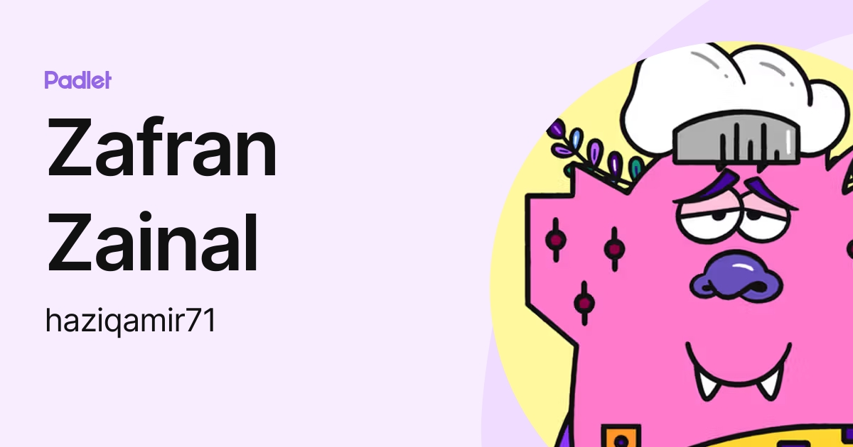 Zafran Zainal (haziqamir71) profile | Padlet