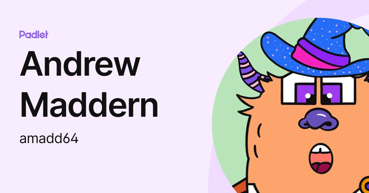 Andrew Maddern (amadd64) profile | Padlet