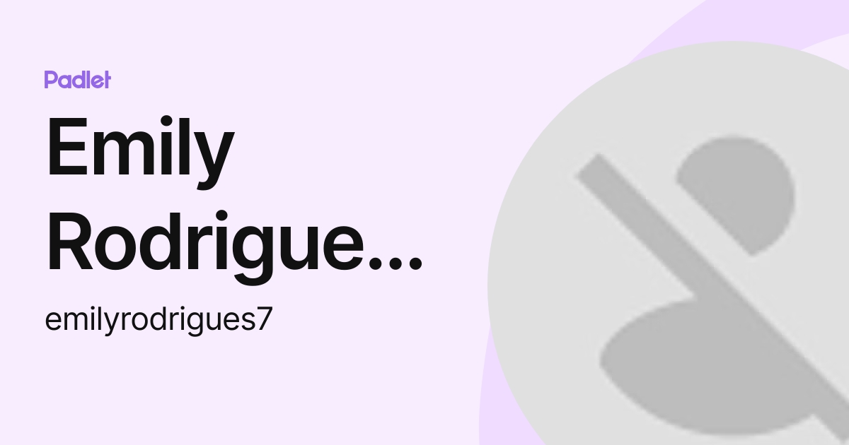 Emily Rodrigues de Azevedo (emilyrodrigues7) profile | Padlet