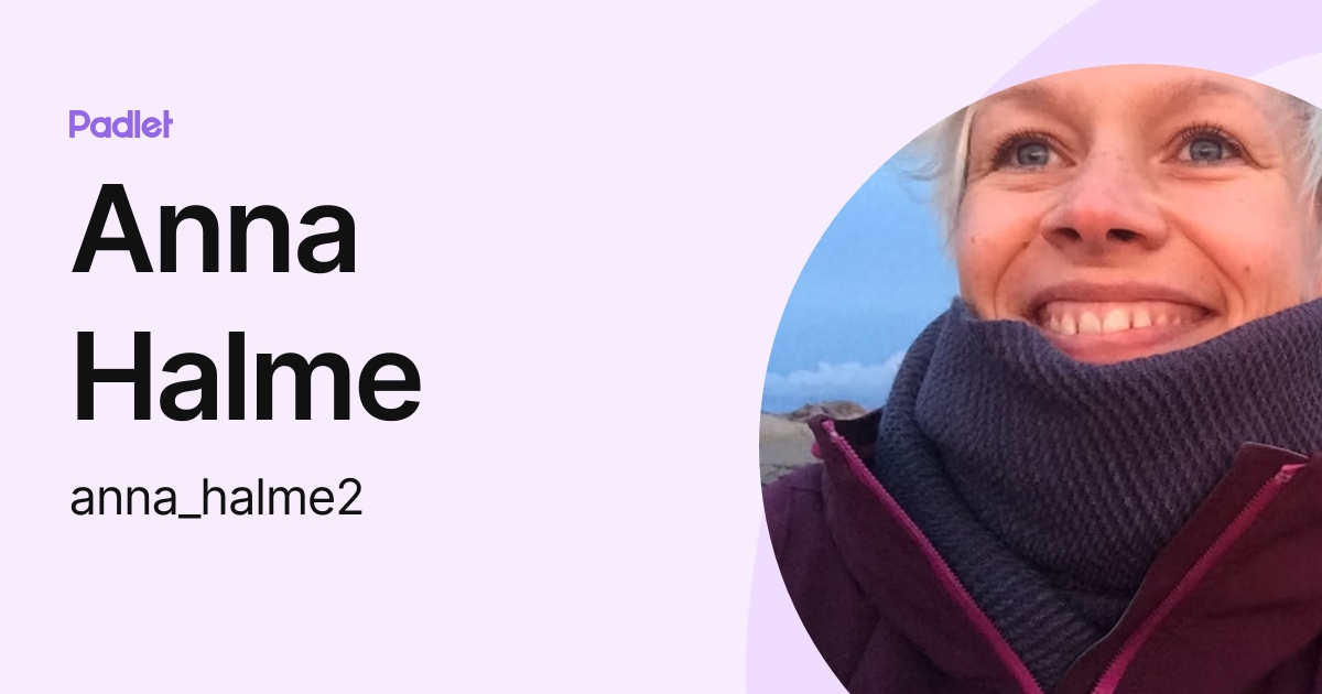 Anna Halme (anna_halme2) profile | Padlet