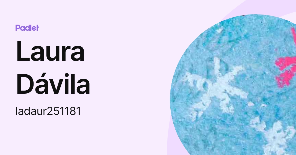 Laura Dávila (ladaur251181) profile | Padlet