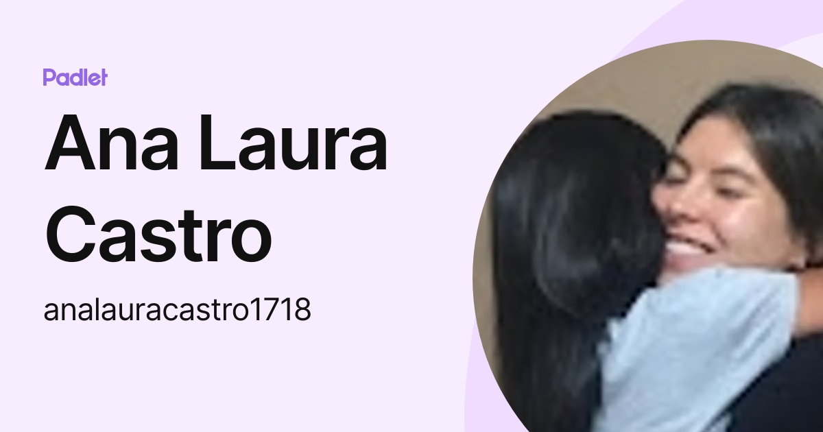 Ana Laura Castro (analauracastro1718) profile | Padlet
