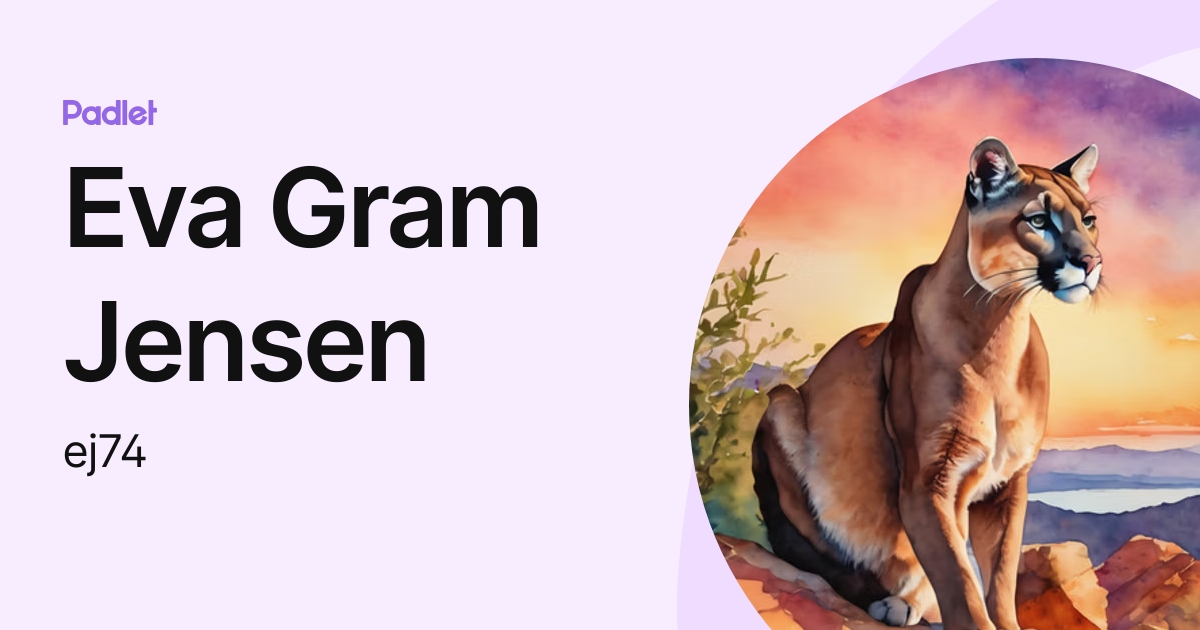 Eva Gram Jensen (ej74) profile | Padlet