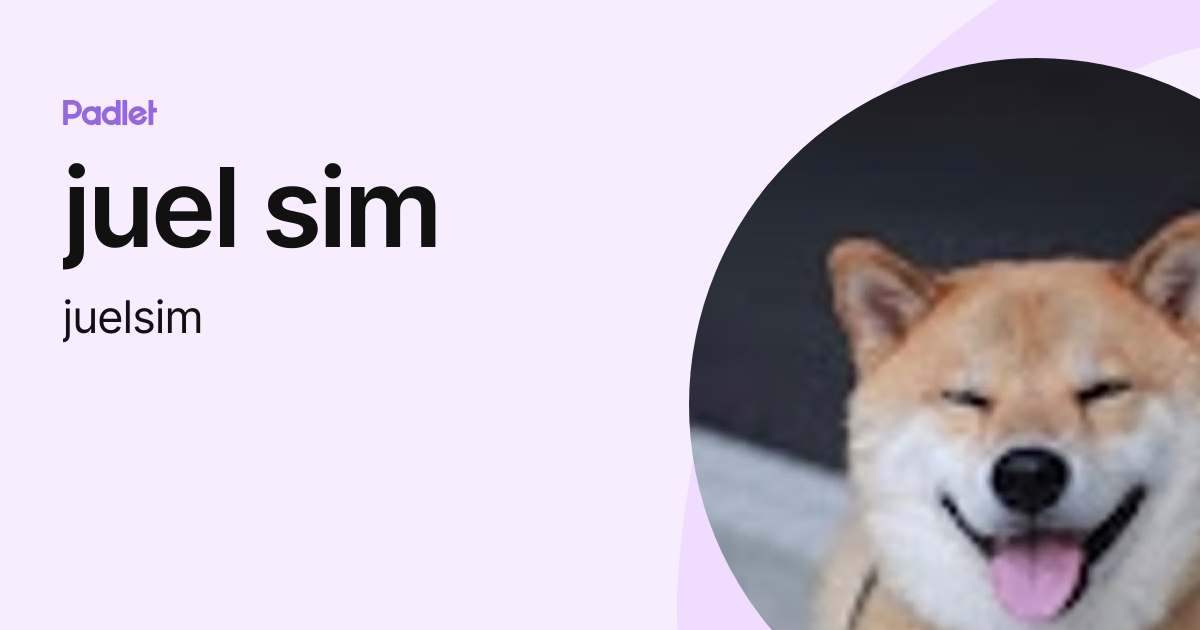 juel sim (juelsim) profile | Padlet