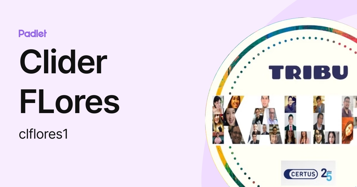 Clider FLores (clflores1) profile | Padlet