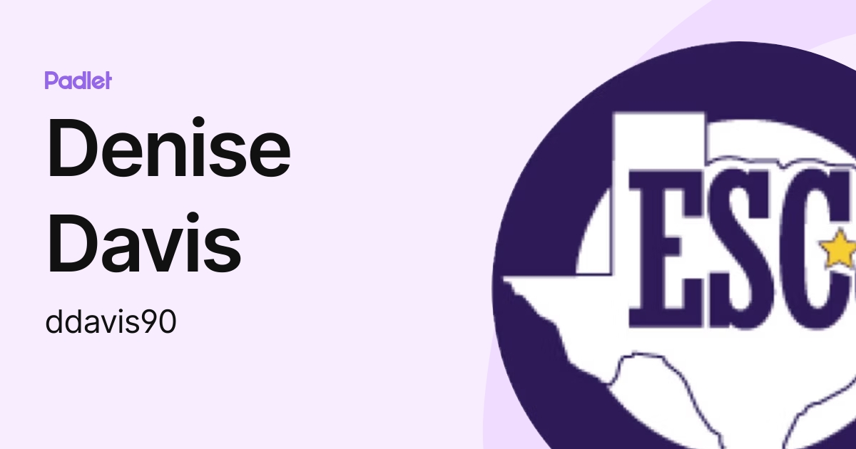 Denise Davis (ddavis90) profile | Padlet