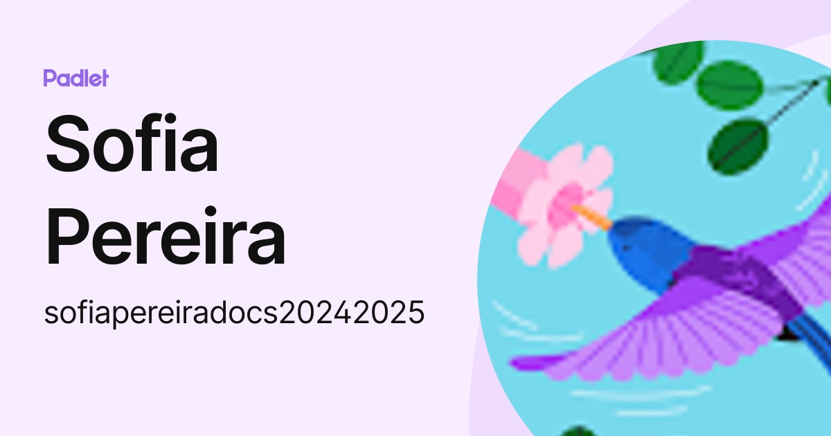 Sofia Pereira (sofiapereiradocs20242025) profile | Padlet