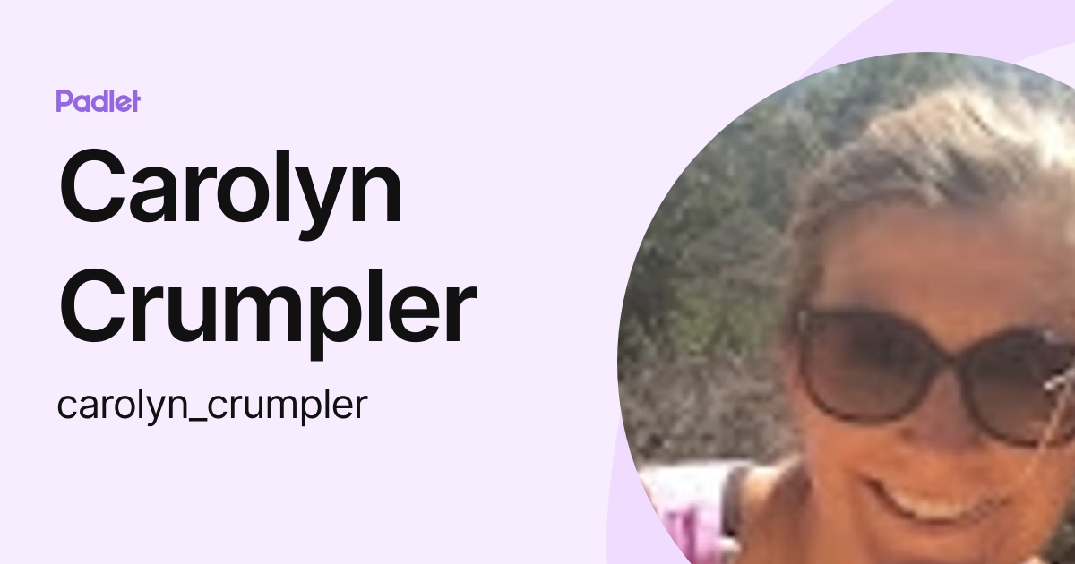 Carolyn Crumpler (carolyn_crumpler) profile | Padlet