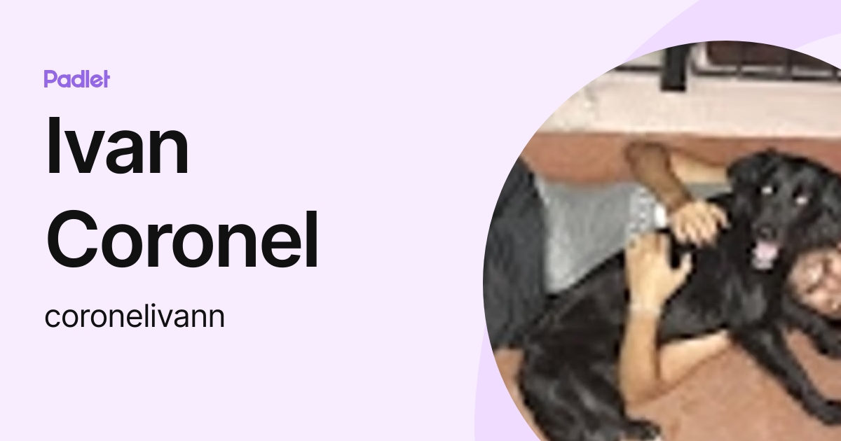 Ivan Coronel (coronelivann) profile | Padlet