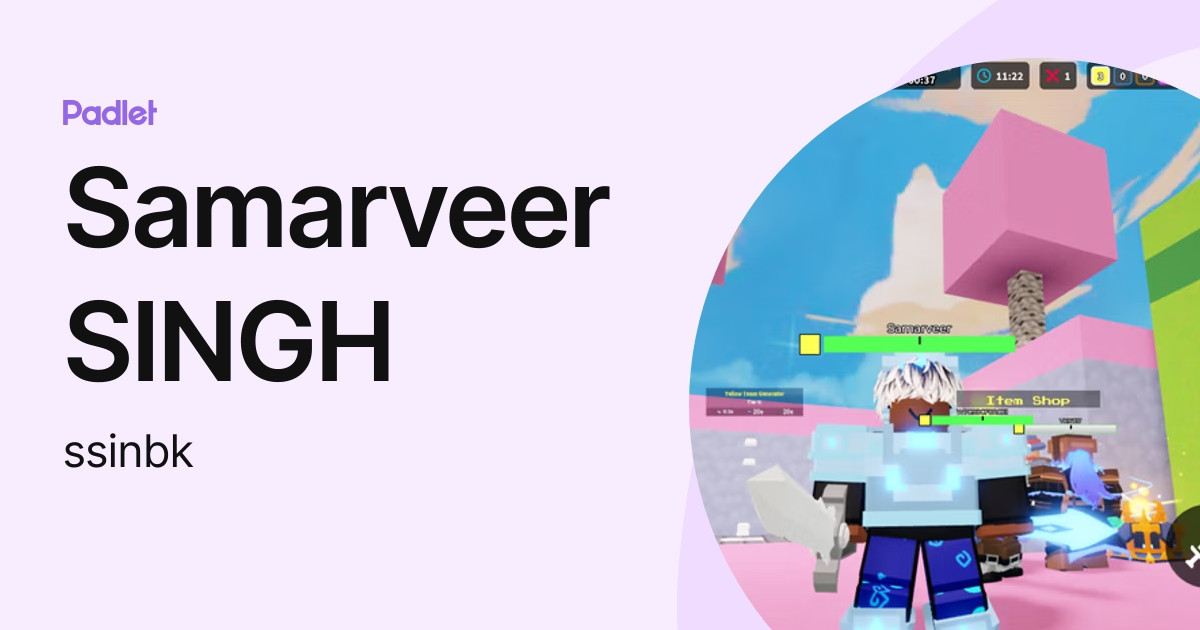 Samarveer SINGH (ssinbk) profile | Padlet