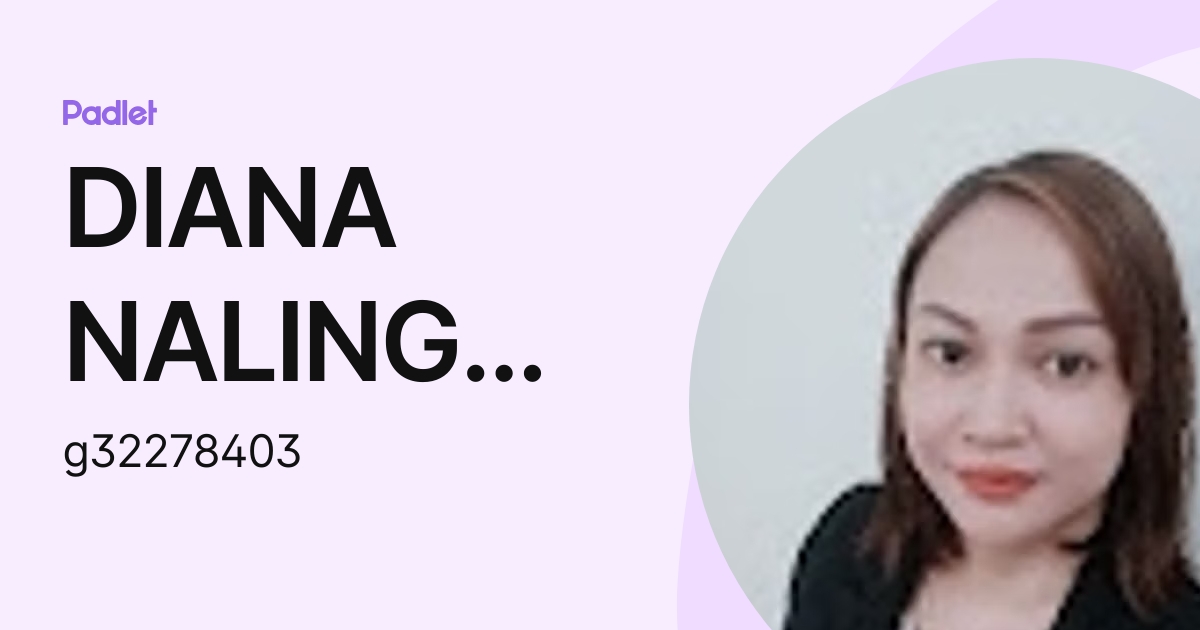DIANA NALING ANAK KENDAWANG KPM-Guru (g32278403) profile | Padlet