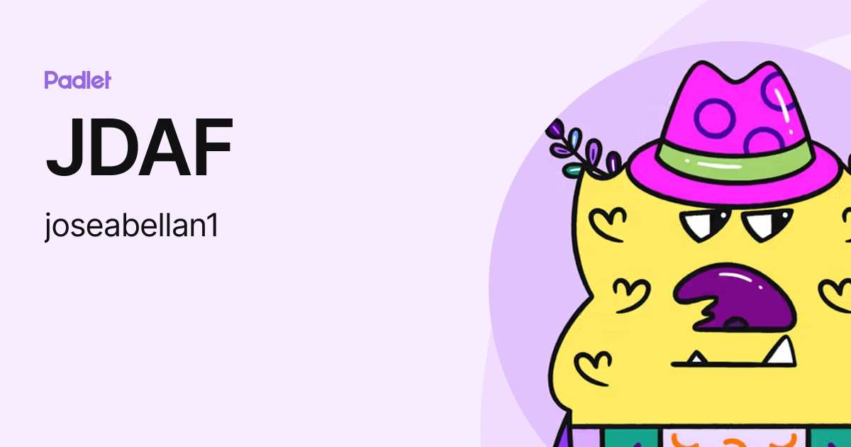 JDAF (joseabellan1) profile | Padlet