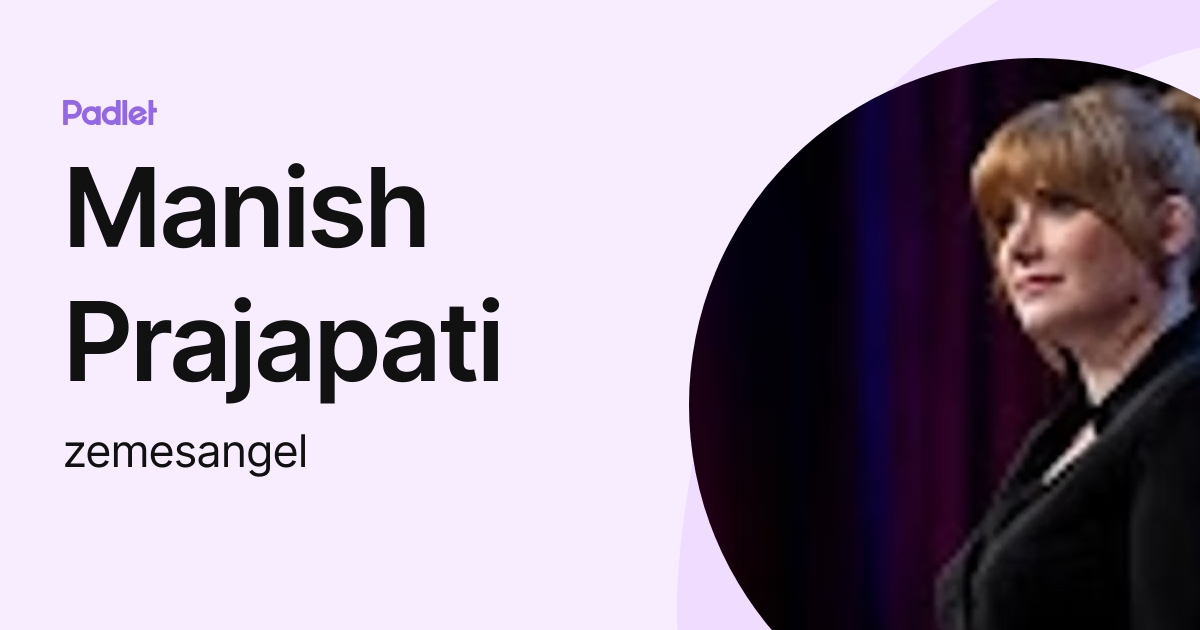 Manish Prajapati (zemesangel) profile | Padlet