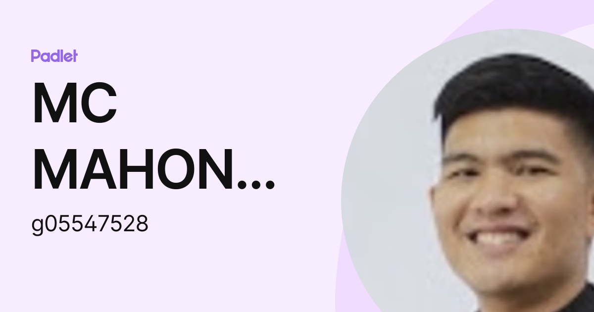 MC MAHON ROBERT KPM-Guru (g05547528) profile | Padlet