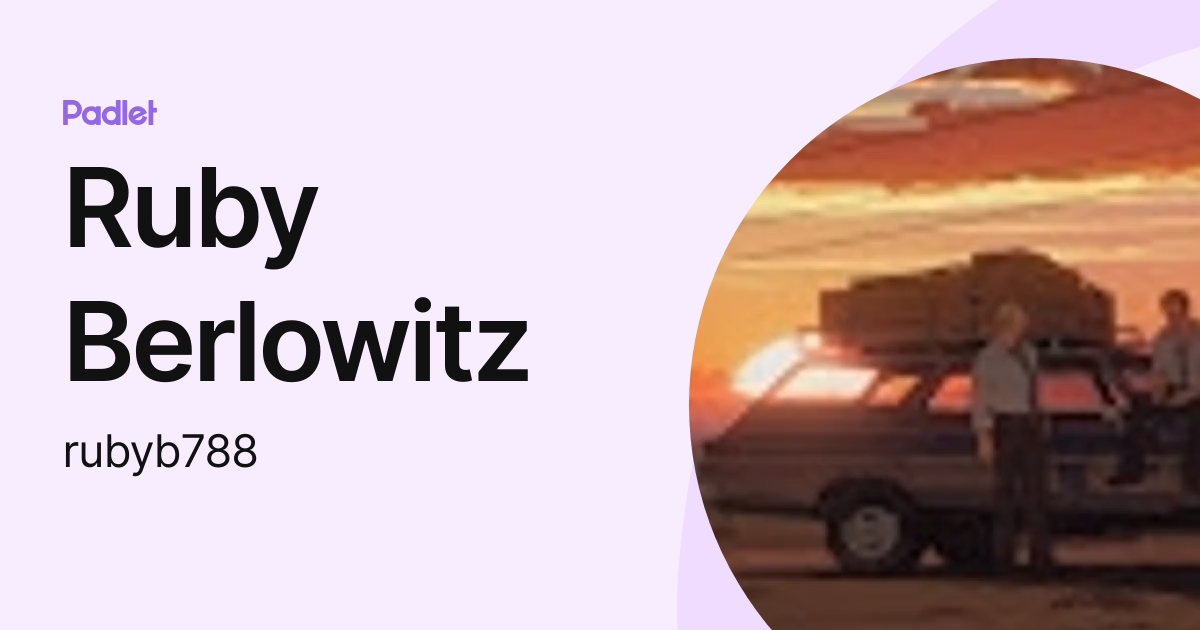 Ruby Berlowitz (rubyb788) profile | Padlet