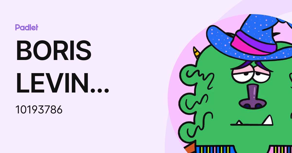 BORIS LEVIN VALLADARES VÁSQUEZ (10193786) profile | Padlet