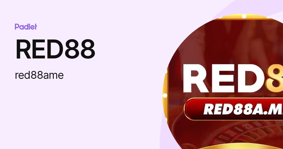 RED88 (red88ame) profile | Padlet