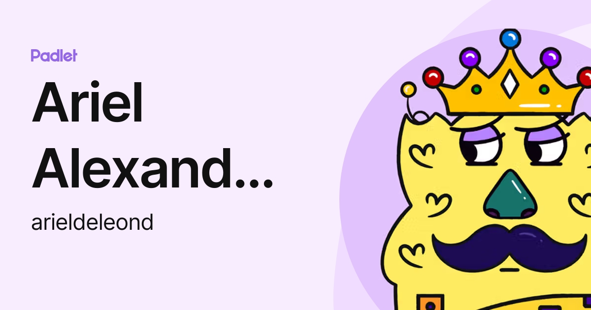 Ariel Alexander De Leon Delgado (arieldeleond) profile | Padlet