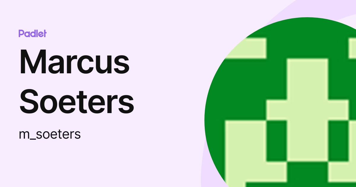 Marcus Soeters (m_soeters) profile | Padlet