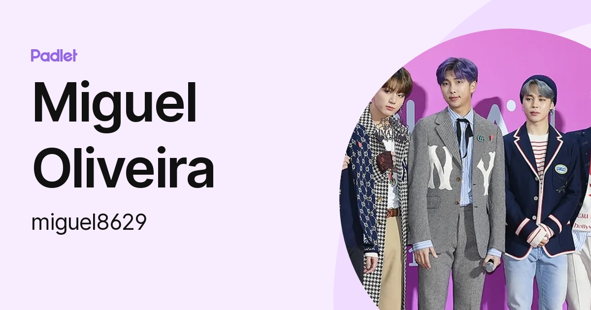 Miguel Oliveira (miguel8629) profile | Padlet