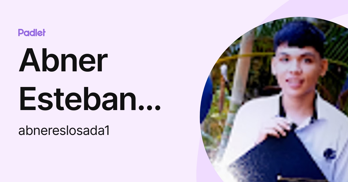 Abner Esteban Losada Rivas (abnereslosada1) profile | Padlet