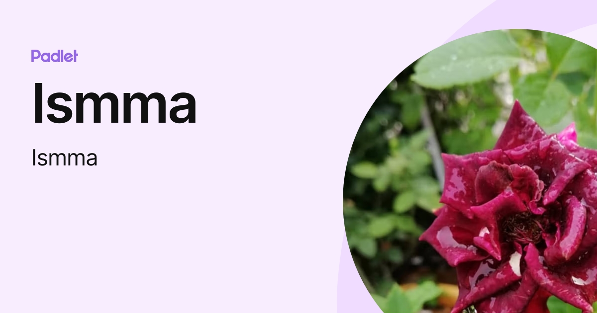 Ismma (Ismma) profile | Padlet