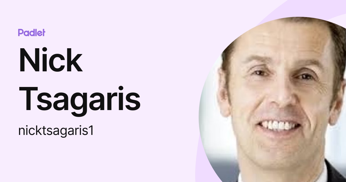 Nick Tsagaris (nicktsagaris1) profile | Padlet