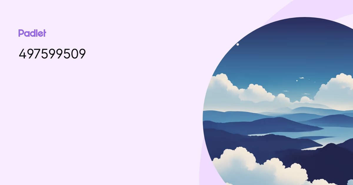 497599509 profile | Padlet