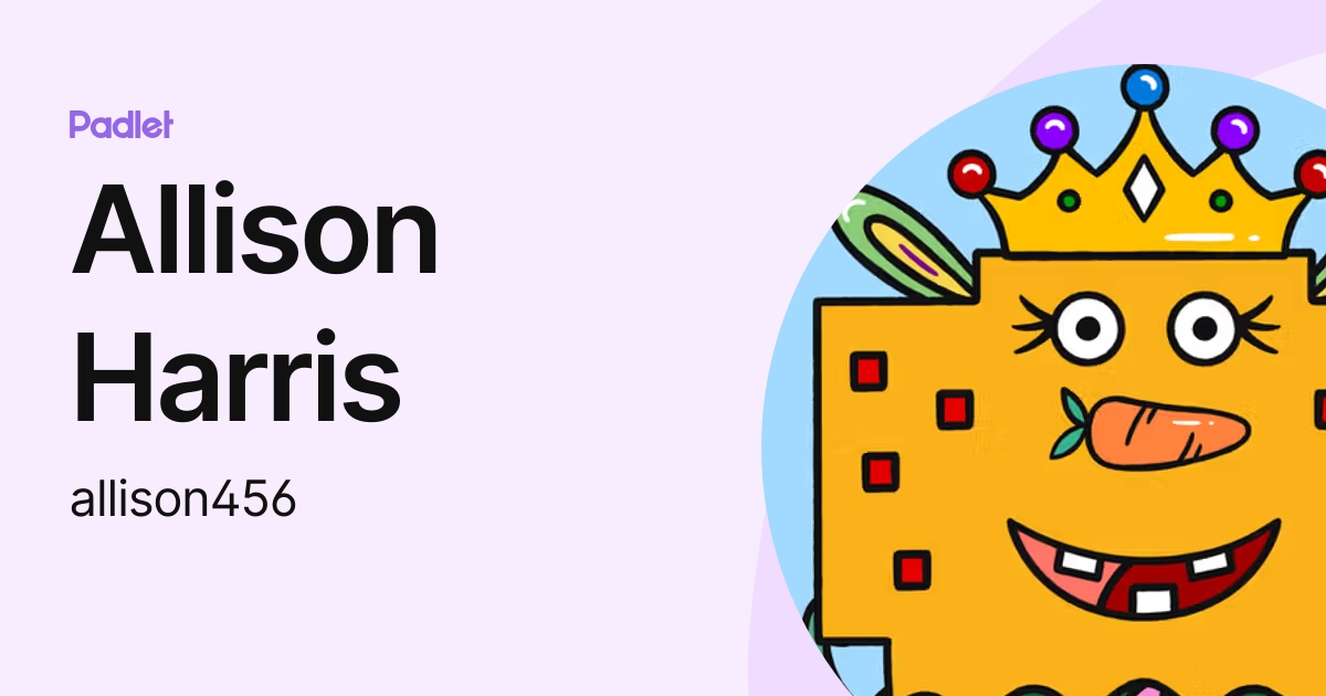 Allison Harris (allison456) profile | Padlet