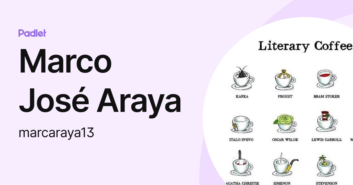 Marco José Araya (marcaraya13) perfil | Padlet