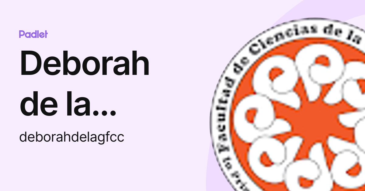 Deborah de la Garza (deborahdelagfcc) profile | Padlet