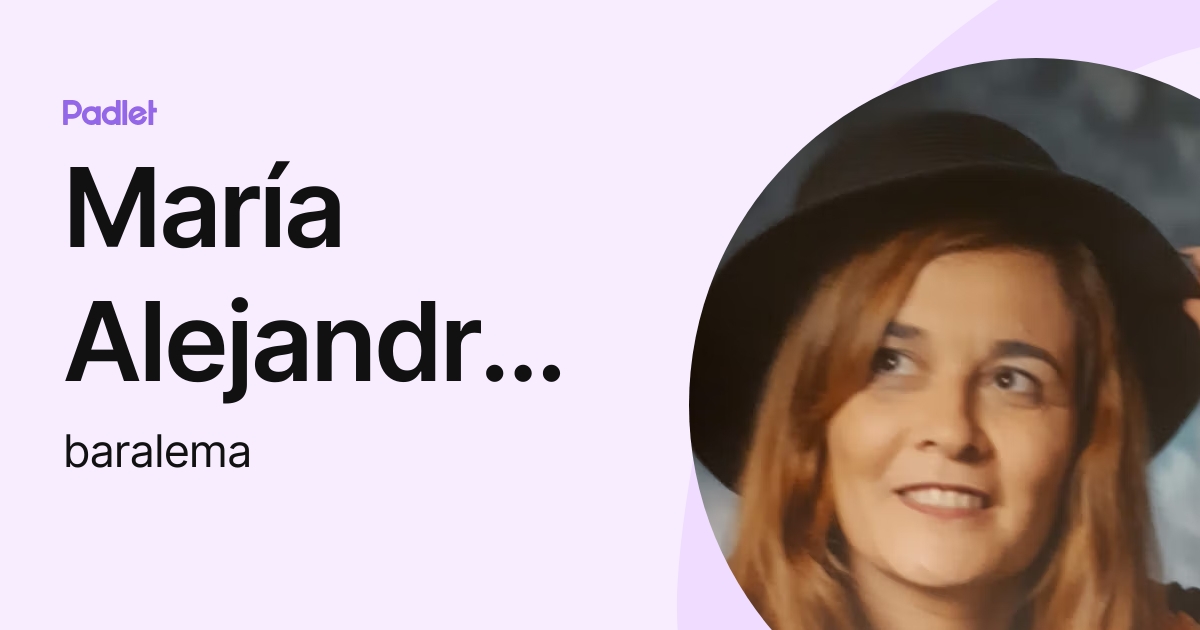 María Alejandra Barale (baralema) profile | Padlet