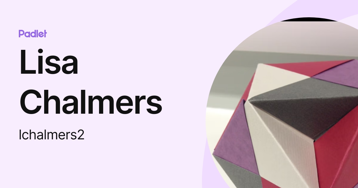 Lisa Chalmers (lchalmers2) profile | Padlet