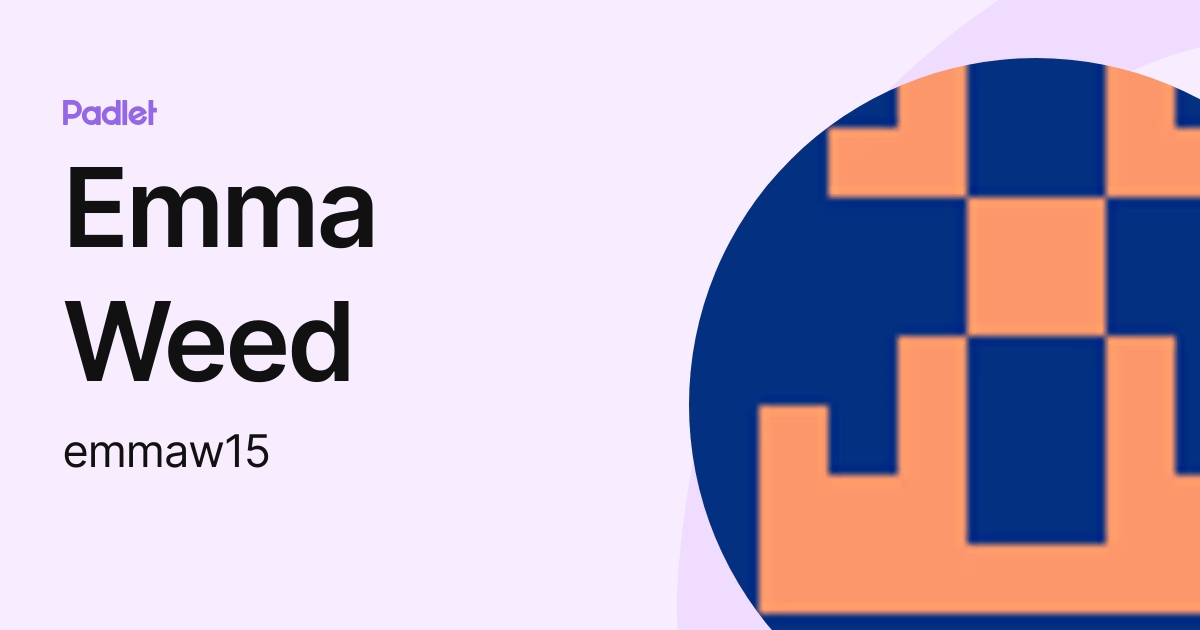 Emma Weed (emmaw15) profile | Padlet