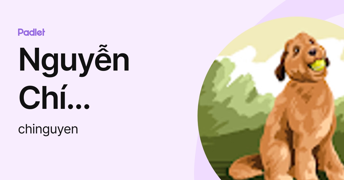 Nguyễn Chí Nguyện (chinguyen) profile | Padlet