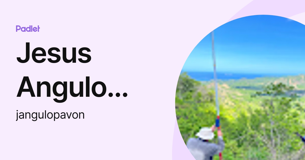 Jesus Angulo Pavon (jangulopavon) profile | Padlet