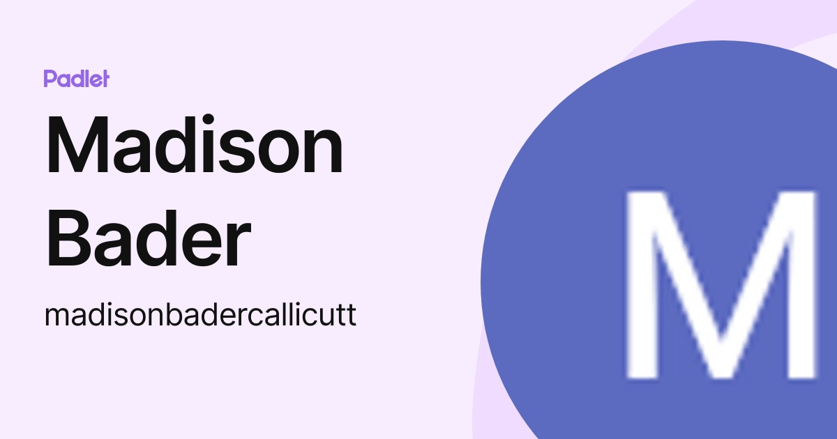 Madison Bader (madisonbadercallicutt) profile | Padlet