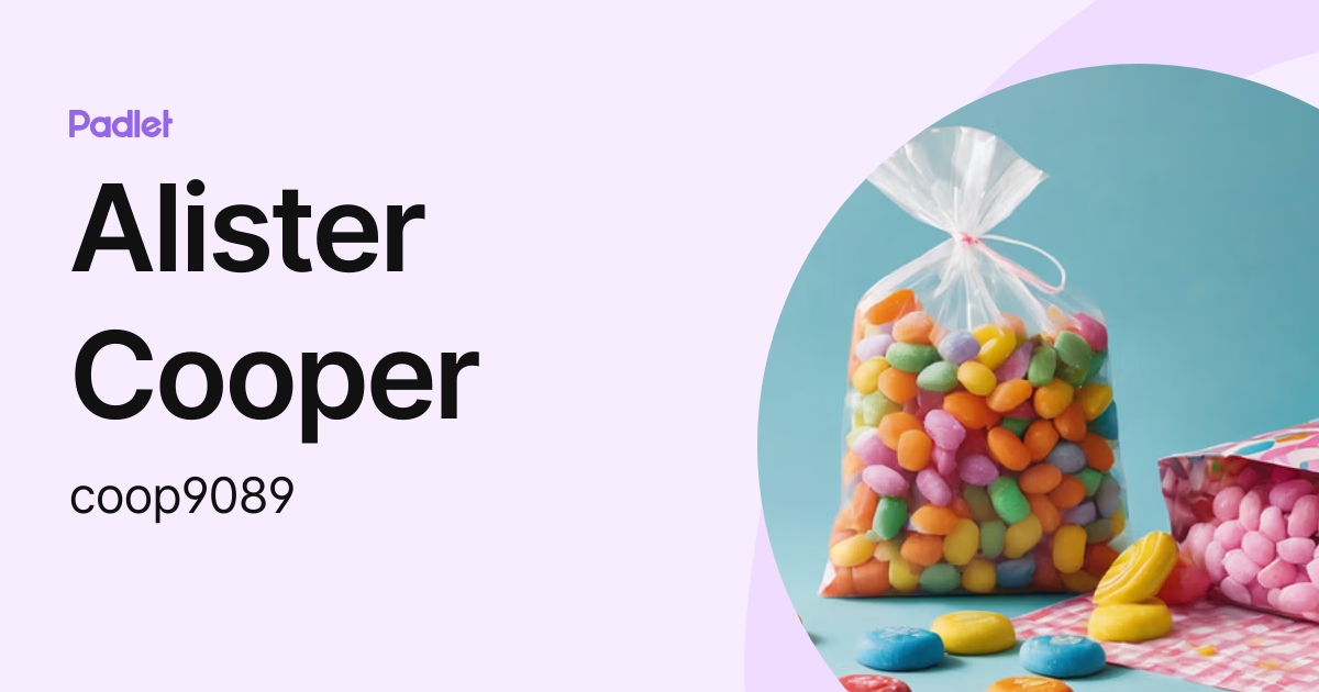 Alister Cooper (coop9089) profile | Padlet