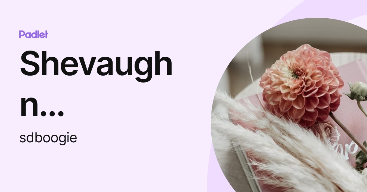 Shevaughn Henderson (sdboogie) profile | Padlet