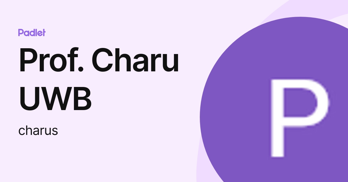 Prof. Charu UWB (charus) profile | Padlet