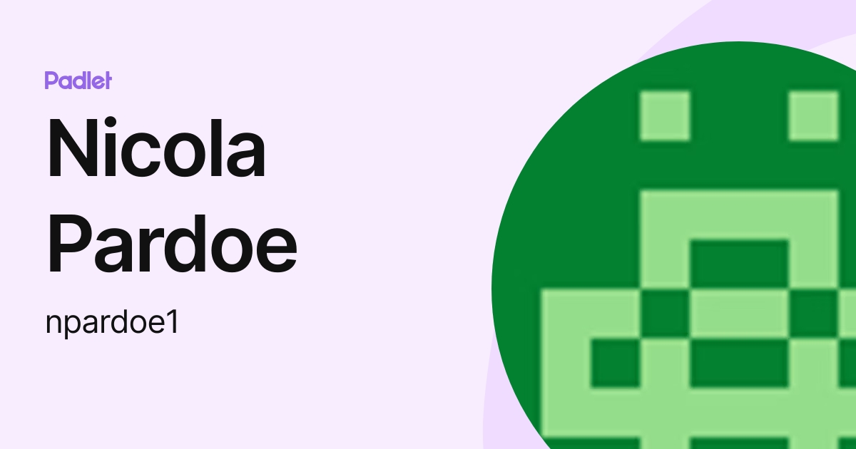 Nicola Pardoe (npardoe1) profile | Padlet
