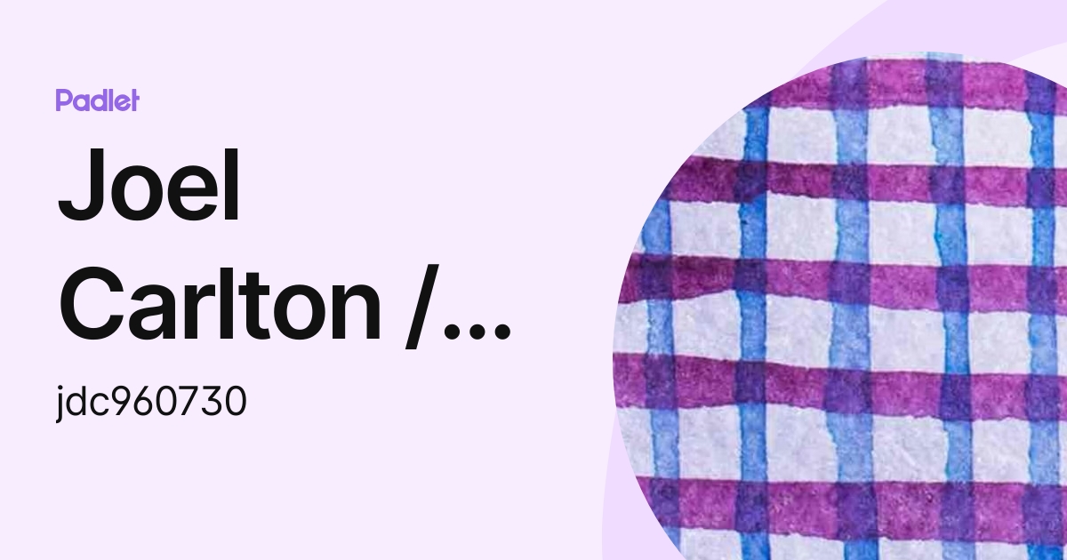 Joel Carlton / Student of Denton Magnet School of Technology (jdc960730 ...