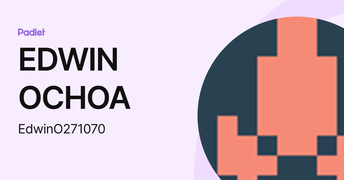 EDWIN OCHOA (EdwinO271070) profile | Padlet