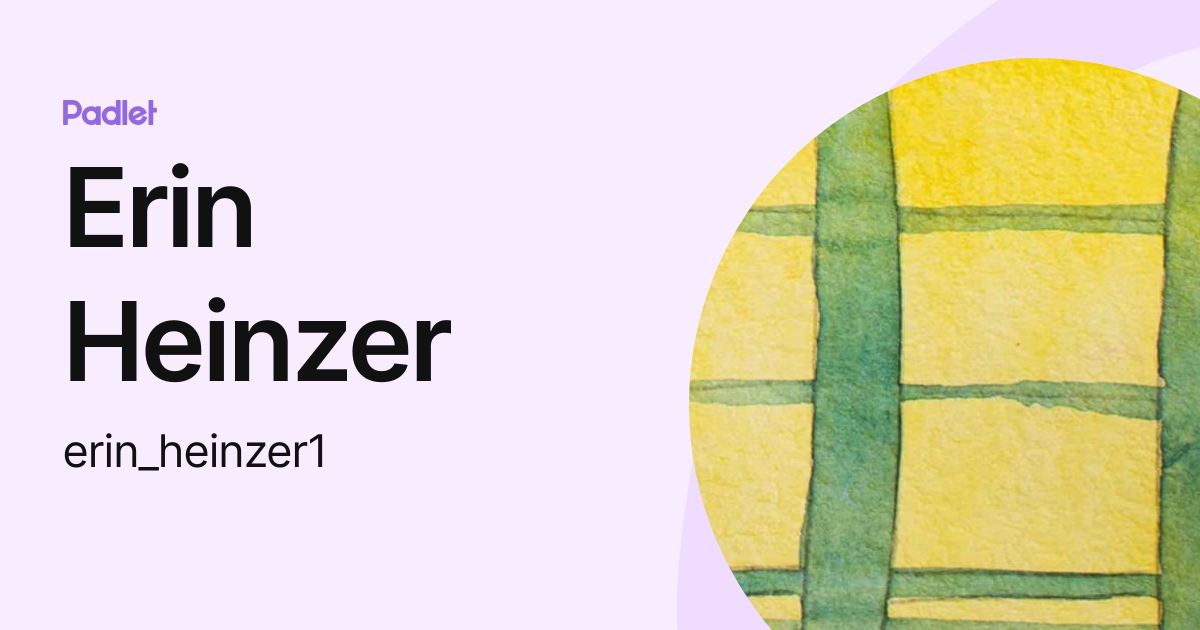 Erin Heinzer (erin_heinzer1) profile | Padlet