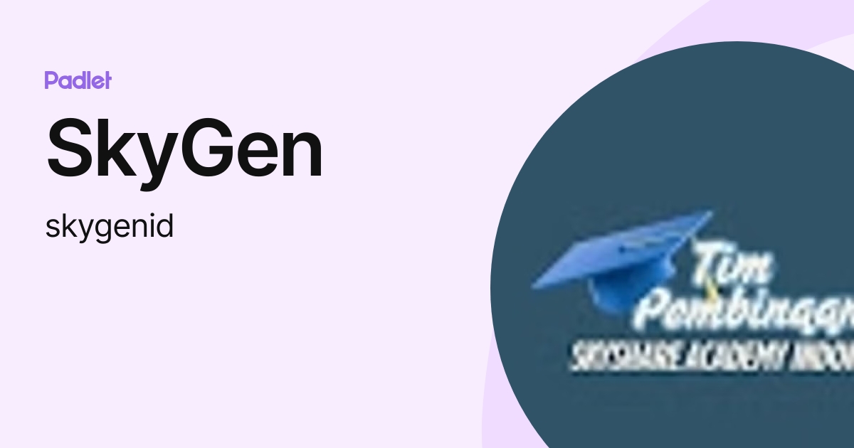 SkyGen (skygenid) profile | Padlet